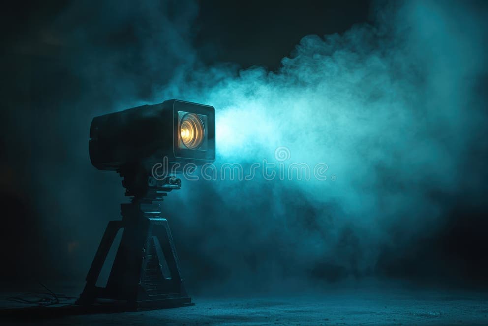 Light Beam Illuminating a Smoky Environment Highlights a Powerful ...