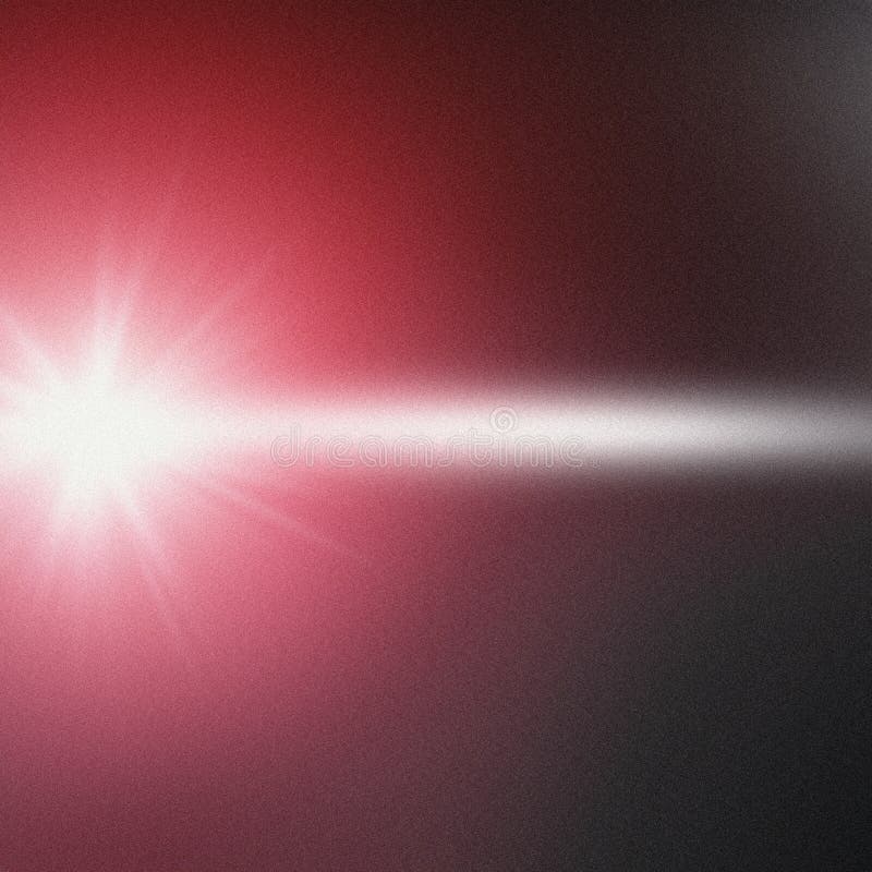 Bright Light Beam Shining on Abstract Red and Black Grainy Background ...