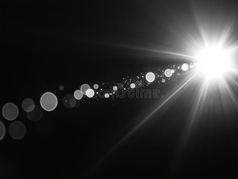Bright Light Beams Create Stunning Visual Effect with Soft Bokeh and ...
