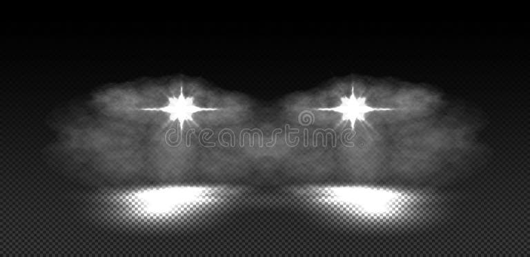 Bright Light Beams Cutting through Smoke Create an Ethereal Atmosphere ...