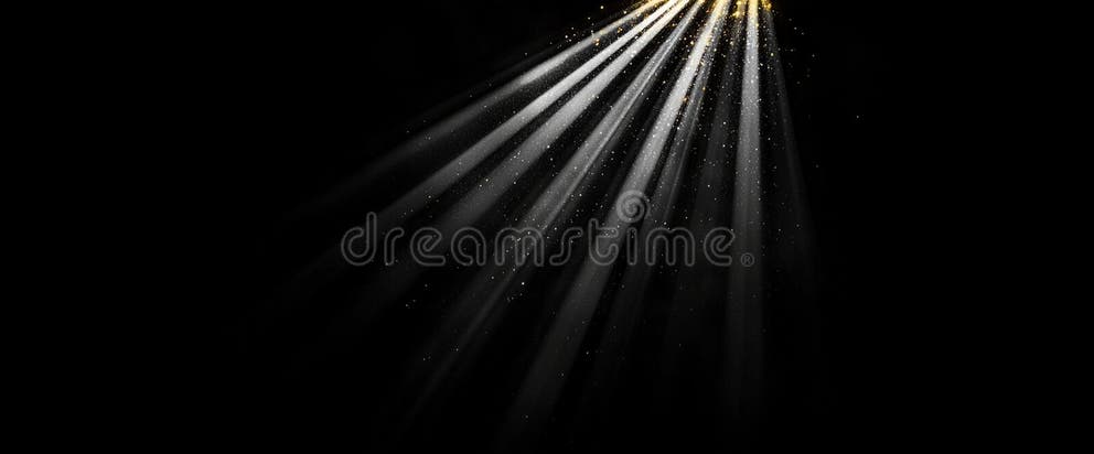 Bright Light Beams Shining through Dark Background Creating Dramatic ...