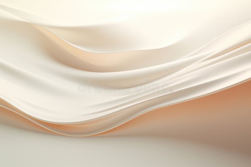 Bright Light Beige Stroke Background on White Background. Stock ...