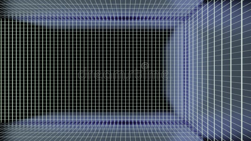 Bright Light Blue Corridor. Design. a Long Rectangular Corridor in ...