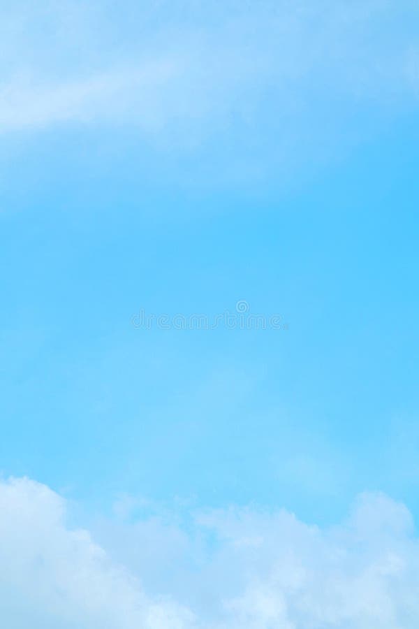 Bright Light Blue Sky with Soft White Clouds Stock Photo - Image of ...