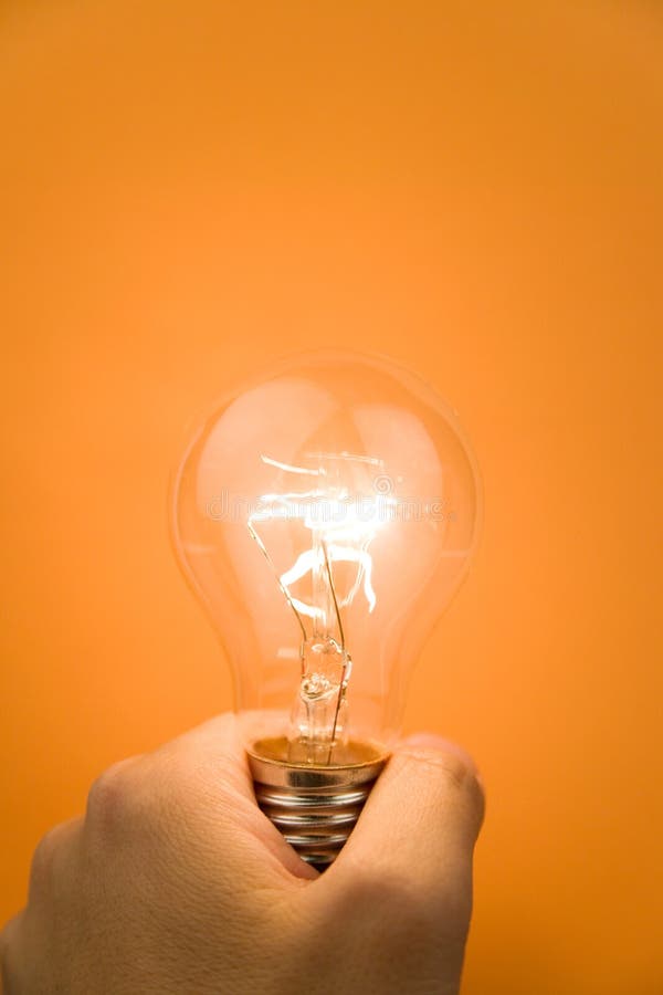 Bright Light Bulb stock image. Image of lamp, filament - 9987115