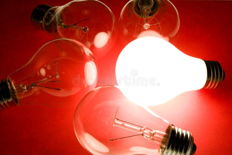 Bright Light Bulb stock image. Image of invention, equipment - 128868855