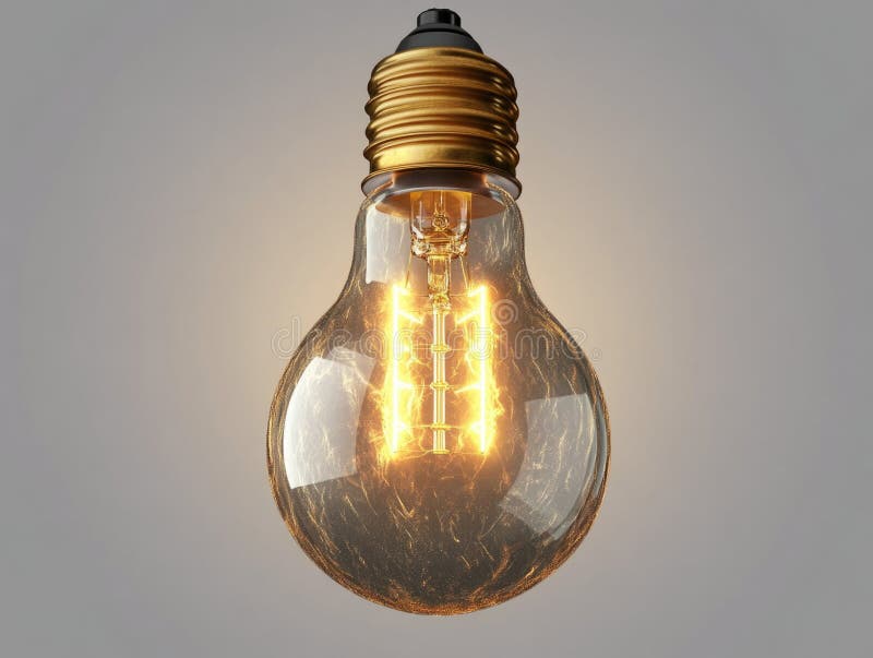 Light Bulb Close Up stock illustration. Illustration of minimalist ...