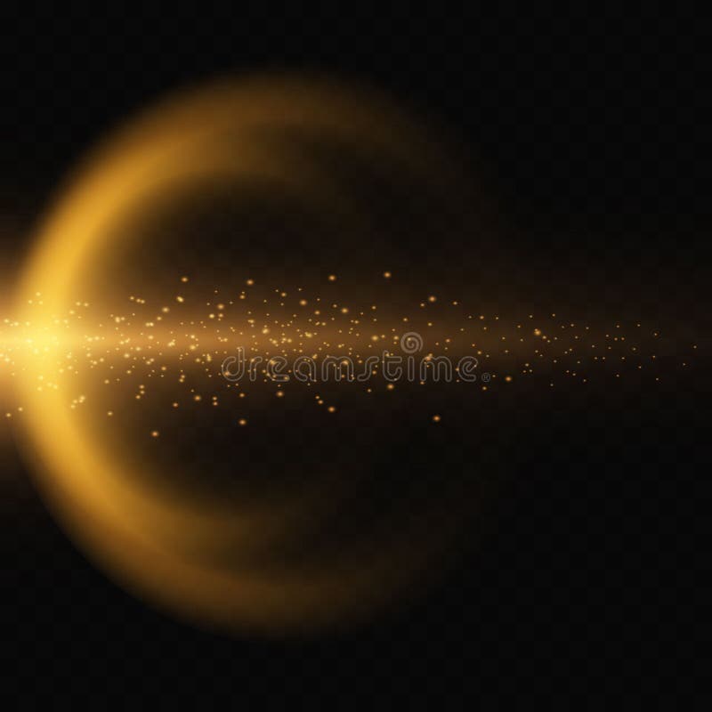 Bright Light Effect with Rays and Highlights for Vector Illustration ...