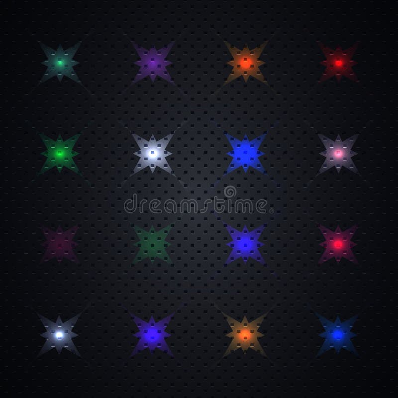 Bright Light Effects, Vector Illustration. Stock Vector - Illustration ...