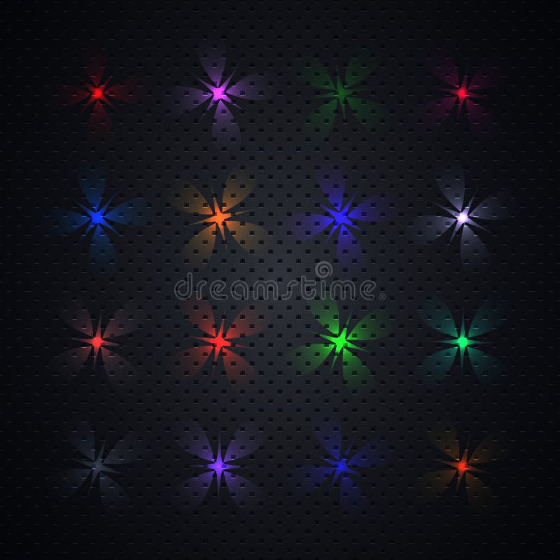 Bright Light Effects, Vector Illustration. Stock Vector - Illustration ...