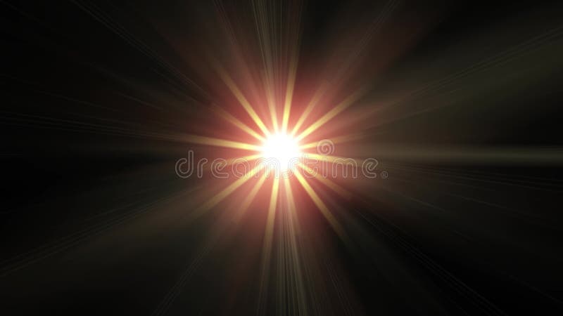 Bright Light with Flickering Rays Appearing and Dissappearing while ...