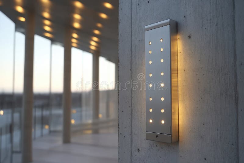 Bright Light Illuminates Side Building Night Stock Photos - Free ...