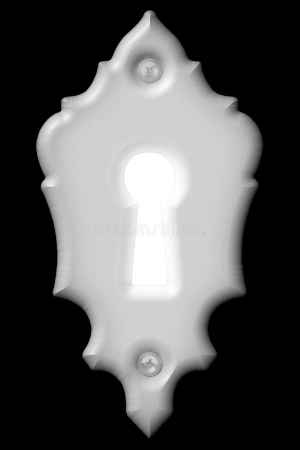 Bright Light in the Keyhole, Decorative Design Element, Imitation ...
