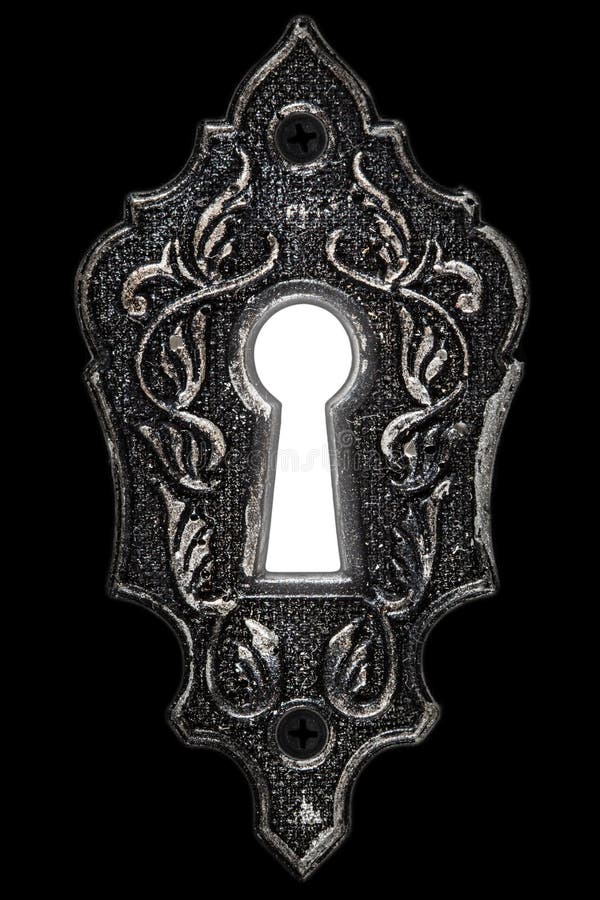 Bright Light in the Keyhole, Decorative Design Element, Isolated on ...