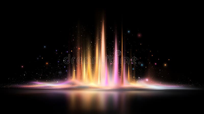 Bright Light Piercing the Darkness, a Captivating Display of ...