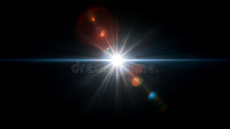 Bright Light with Radiant Flare Effect Stock Photo - Image of flare ...