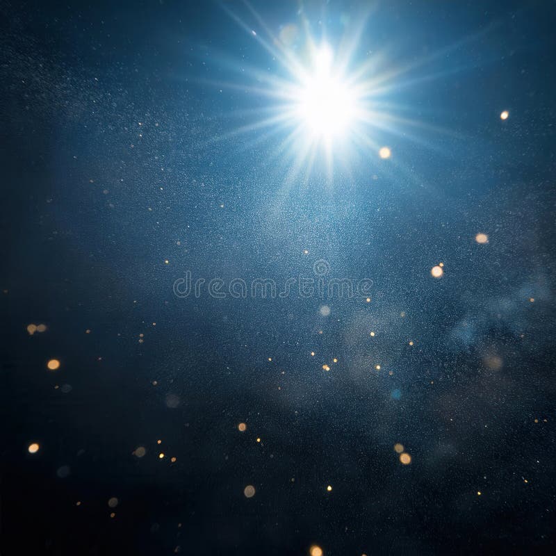 Bright Light Shining through Dark Space Creating a Magical Atmosphere ...