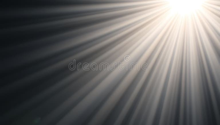 Bright Light Rays Emanating from a Central Source Stock Illustration ...