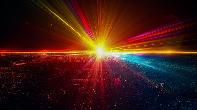 Rainbow Burst Black Background Stock Illustrations – 6,271 Rainbow ...