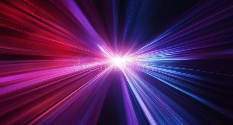 Bright Light Rays in Vibrant Colors Create a Dynamic Abstract ...