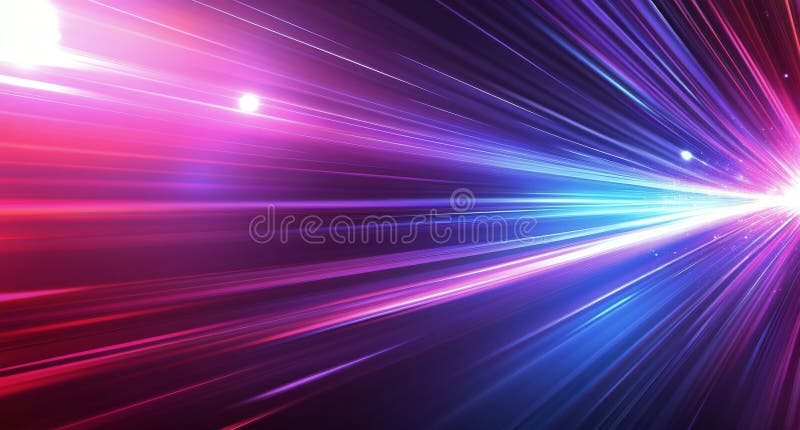Bright Light Rays in Vibrant Colors Create a Dynamic Abstract ...
