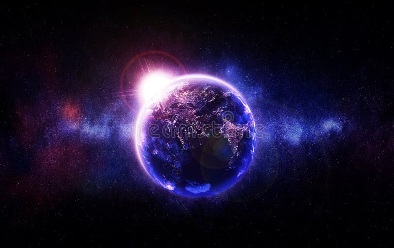 The Bright Light of the Rising Sun Stock Illustration - Illustration of ...