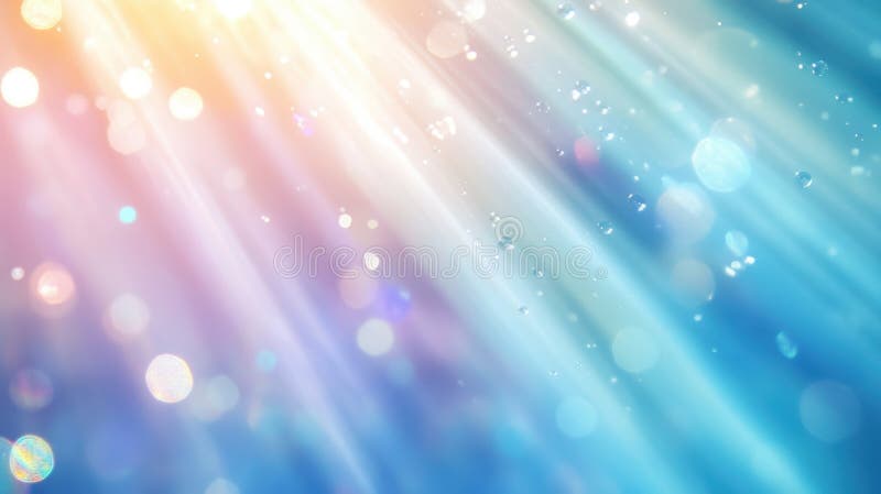 Bright Light Scattering with Warm Lighting and Particles Creating ...