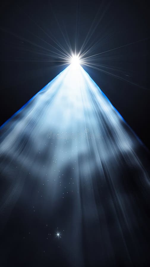 A Bright Light Shining through the Clouds Stock Photo - Image of star ...