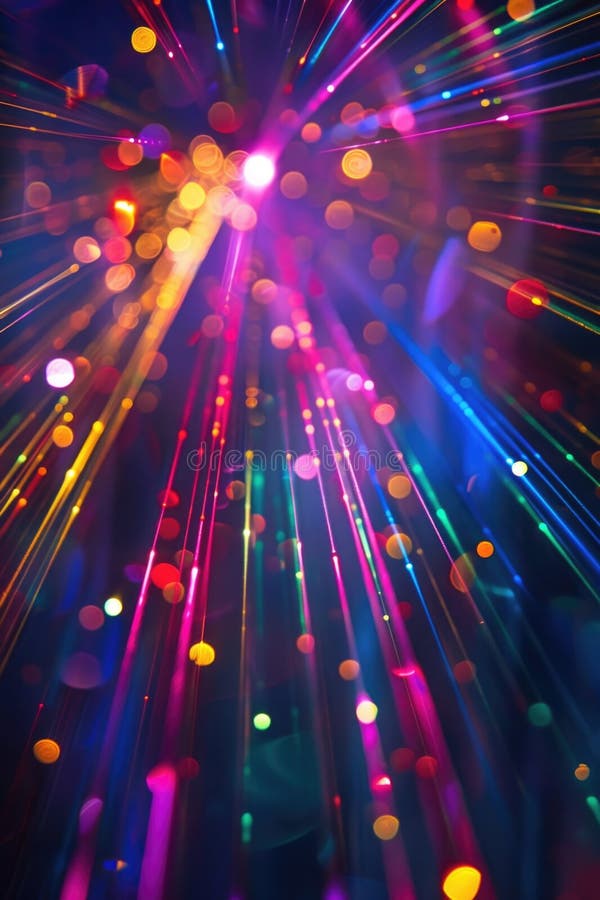 A Bright Light Shining on a Dark Background. Suitable for Various ...