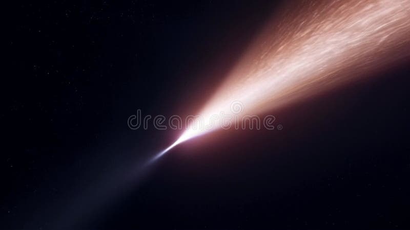 Emanating Light Streaking Across Dark Space Visual Effects Background ...