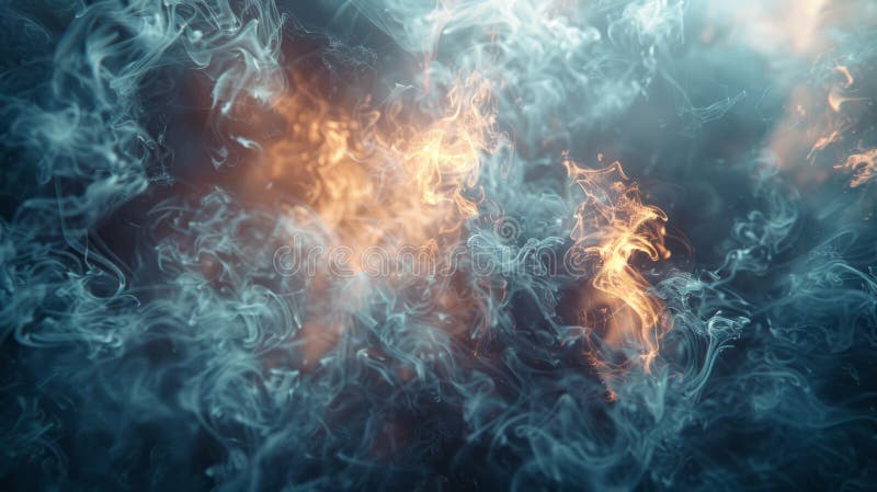 Bright Light through Smoke and Fire Stock Image - Image of graphic ...