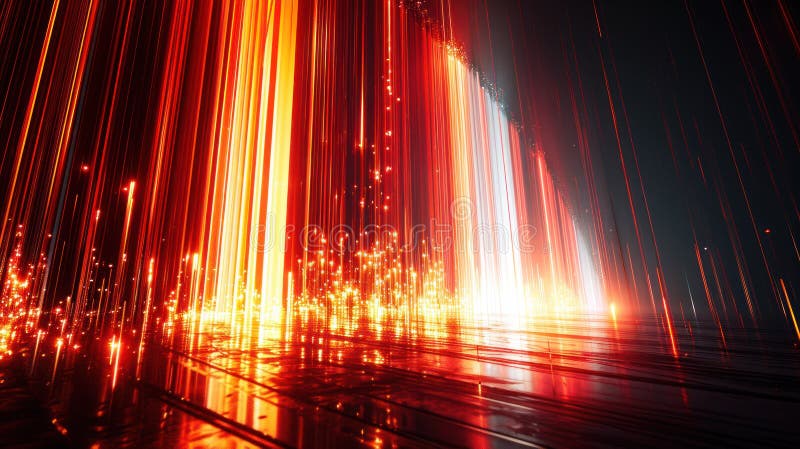 Red Light Streaks Radiating Outward Vibrant Glow Motion Stock Photos ...