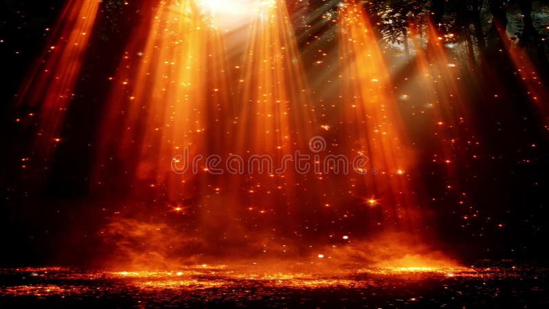 The Bright Light of the Sun from the Refracted Beam of Light Above the ...