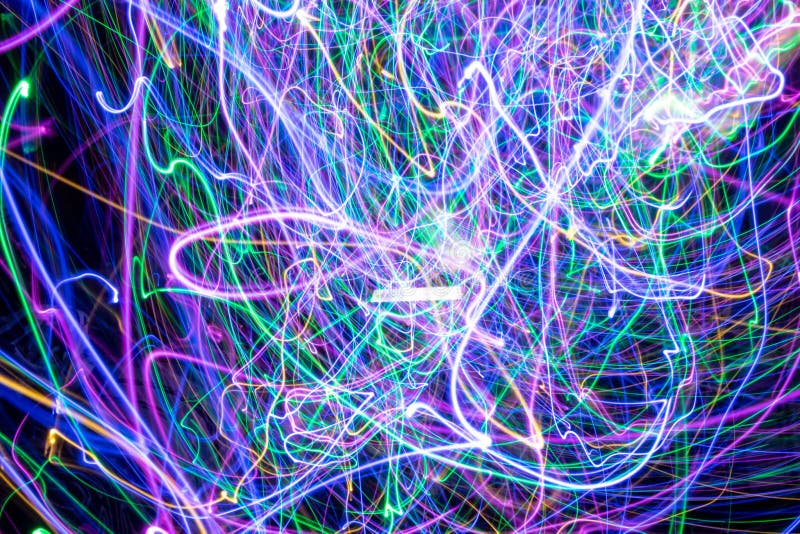 Light Trace in the Middle of City at Night Stock Photo - Image of road ...