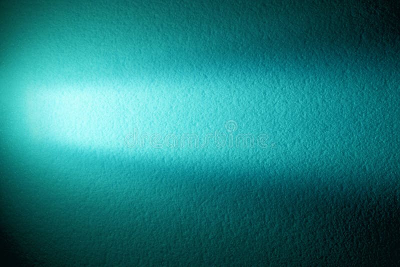 Bright Light Turquoise Ray of Light on a Textural Turquoise Background ...