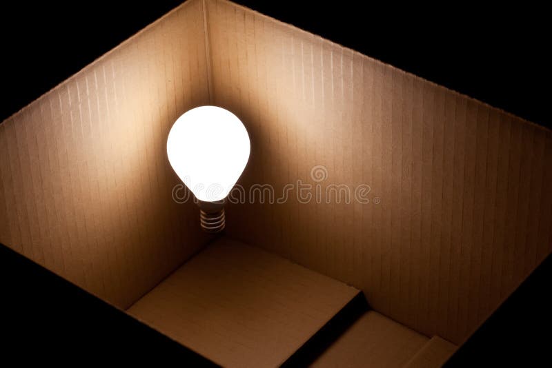 Bright Lightbulb Floating Box Stock Photos - Free & Royalty-Free Stock ...