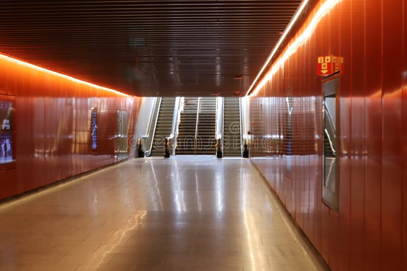 Bright Lighting of Buildings and Structures Close-up Stock Illustration ...