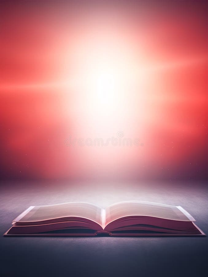 Bright Lighting Coming Out of Book, Knowledge is Power, Read More ...