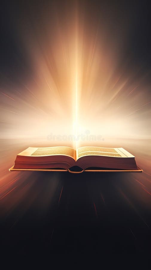 Bright Lighting Coming Out of Book, Knowledge is Power, Read More ...