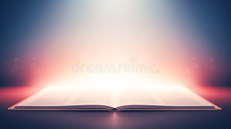 Bright Lighting Coming Out of Book, Knowledge is Power, Read More ...