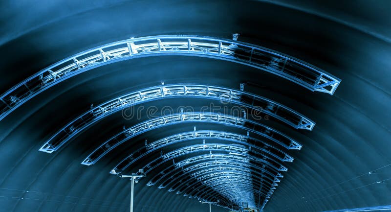 Bright Lighting Vaulted Ceiling in Subway Stock Photo - Image of ...