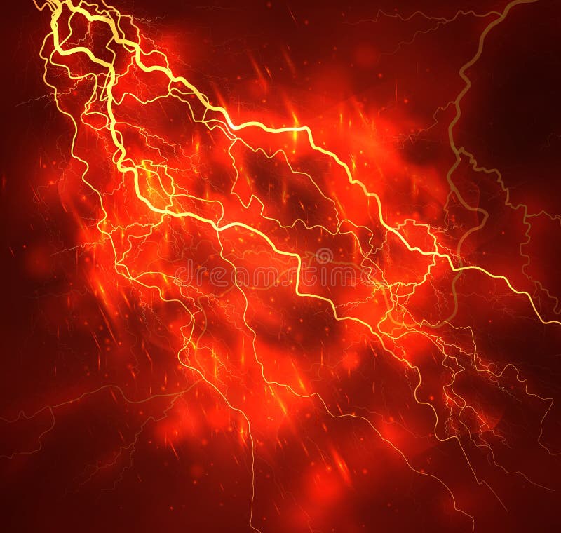 A Bright Lightning in the Dark Sky. Vector Image Stock Vector ...