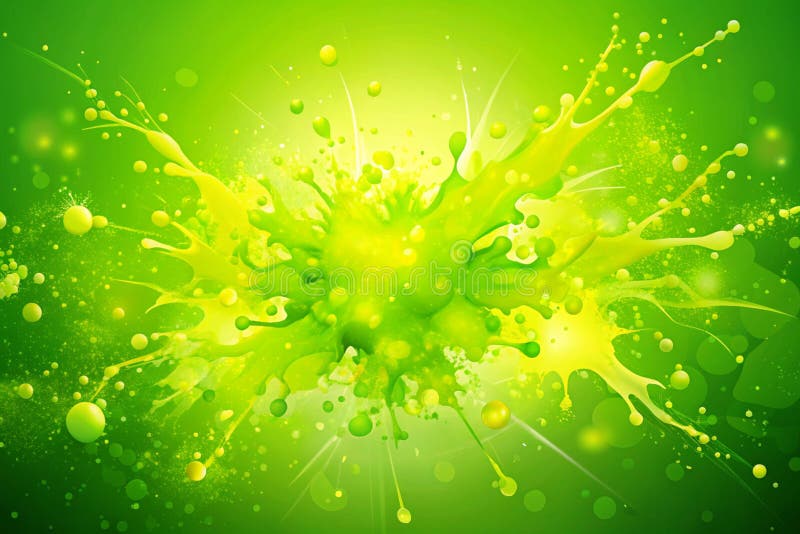 Bright Lime Green Background Featuring Dynamic Splash Explosion Design ...