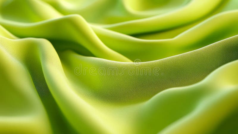 A Bright, Lime Green Compression Fabric with Minimal Folds, Showcasing ...