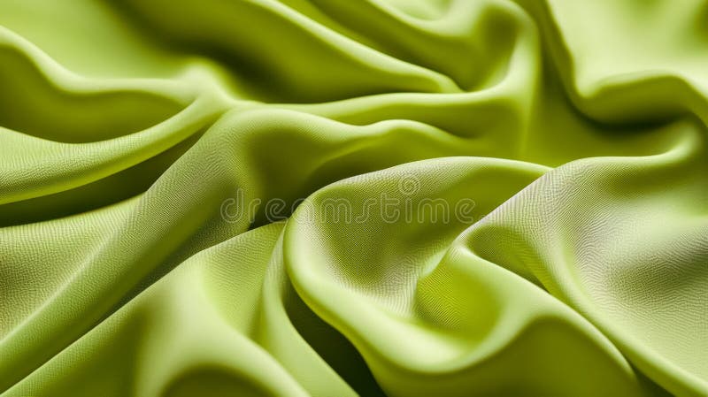 A Bright, Lime Green Compression Fabric with Minimal Folds, Showcasing ...
