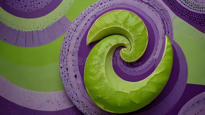 Bright Lime Green with Soft Pastel Purple Creating a Vibrant Contrast ...