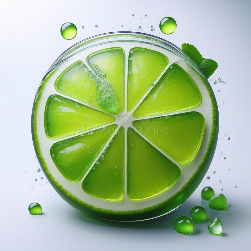 Vibrant Lime Slices in a Playful Game Icon Design Evoking Freshness and ...