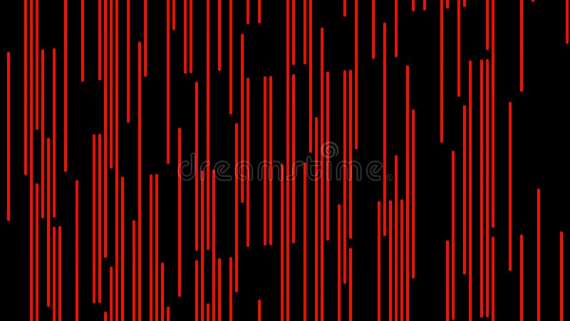 Bright Lines Move Vertically Down on Black Background. Animation ...