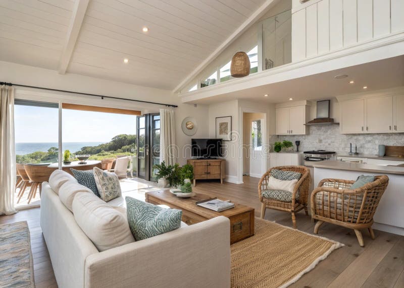 Bright Living Spaces Blending Style with Functionality Stock ...