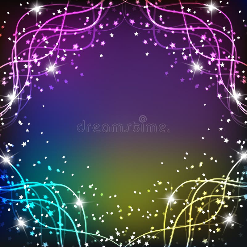 Bright Magic Background. Energy of Movement and Beauty. Abstract ...